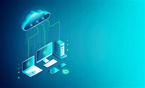Premium Photo Cloud Computing Devices Connected To The Digital Cloud