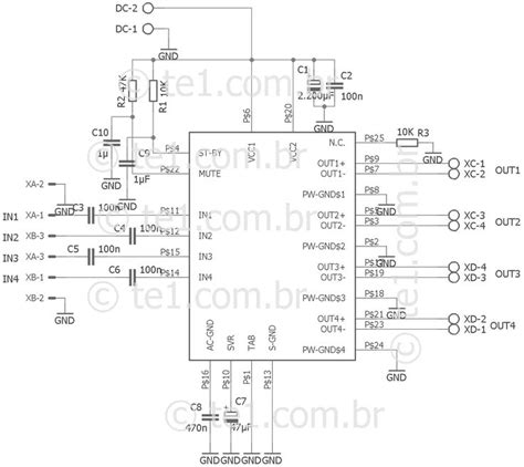 Amplificador Mosfet Com Tda7850 Tda7388
