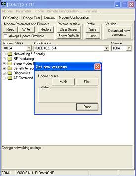 XBee Module Configuration The X CTU Interface PyroElectro News Projects Tutorials