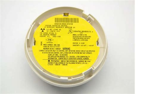 Simplex 4098 9603 Ionization Smoke Detector 677120 Life Safety