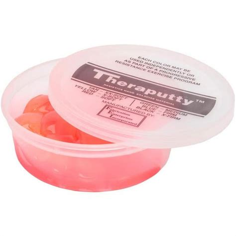 Fabrication Thera Putty Standard Exercise Putty Red Soft 4 Oz