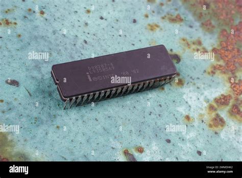 Kyiv Ukraine August 2 2023 Intel 287 Floating Point Unit