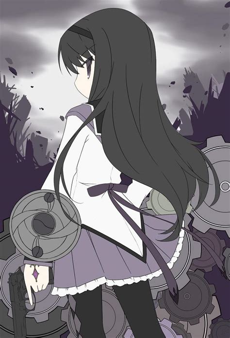Akemi Homura Mahou Shoujo Madoka Magica And 1 More Drawn By Kareya
