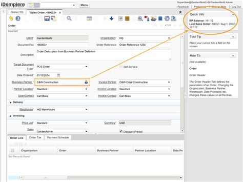 Nf21 Quick Info Widget Idempiere En
