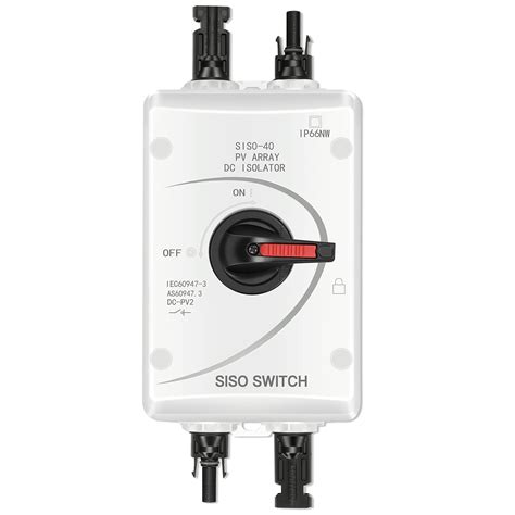 Buy Solarenz Solar Combiner Box 32a Pv Dc Isolator Switch Dc Disconnect With Solar Connector