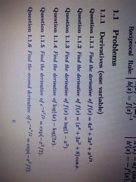 Solved Find The Derivative Of Fx 4x5 3x2 X13