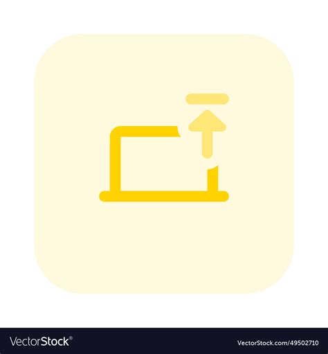 Transferring Data To Server Using A Laptop Vector Image