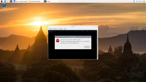 Java Eclipse Installation Error An Error Has Occurred See The Log