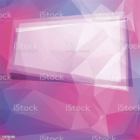 Abstract Geometric Background With Polygons And Frame向量圖形及更多創作性圖片 Istock