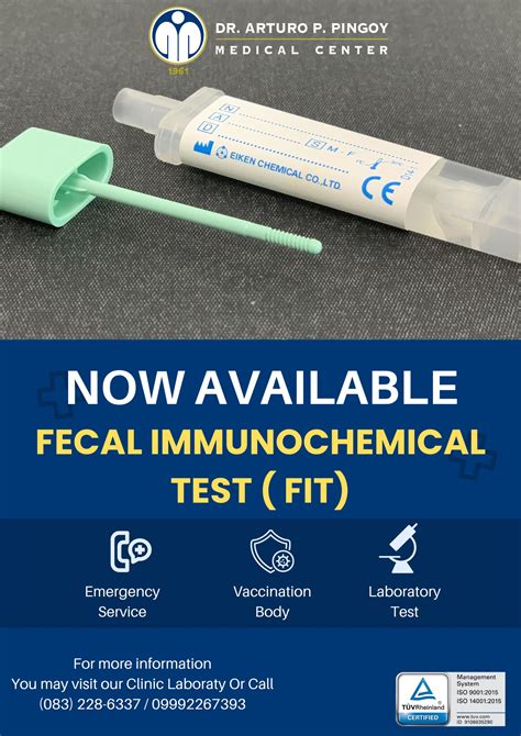 Dr Fecal Immunochemical Test Fit Is A Rapidvisual Immunoassay For The Qualitative