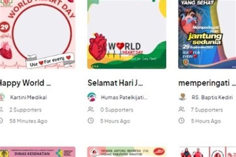 Sambut Hari Jantung Sedunia 2022 Dengan Twibbon Berdesain Menarik Dan