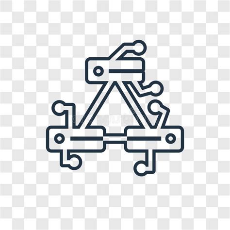 Server Concept Vector Linear Icon Isolated On Transparent Background