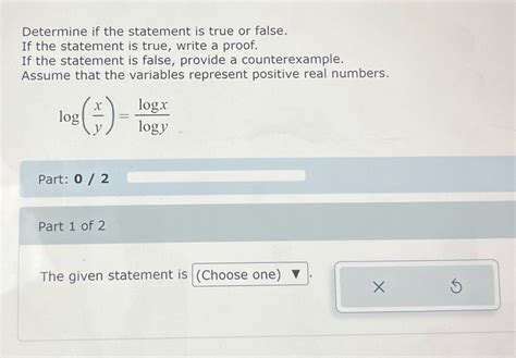 solved determine if the statement is true or false if the statement