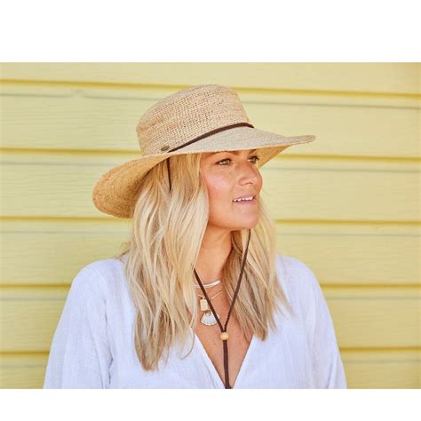 Scala Crocheted Raffia Hat With Chin Cord Hats Unlimited