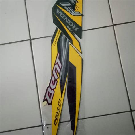 Jual Stiker Striping Honda Beat Cw Hitam Shopee Indonesia
