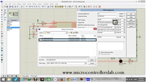 LED Blinking Using ATmega32 AVR Microcontroller