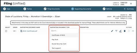 Adding Supporting Documents To A Filing GovLink Support
