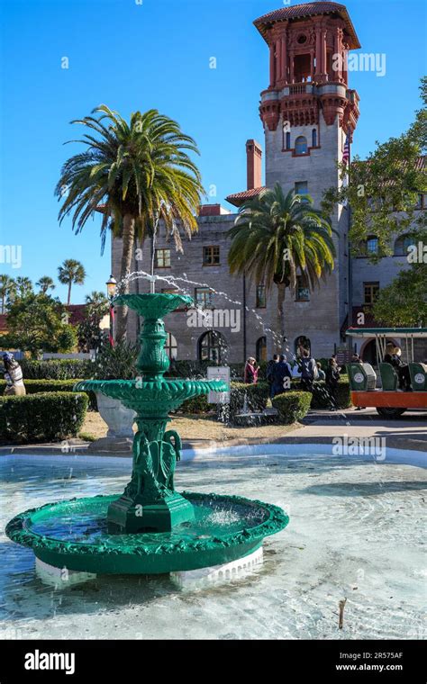 St Augustine Florida December 28 2022 Fountain At The Lightner