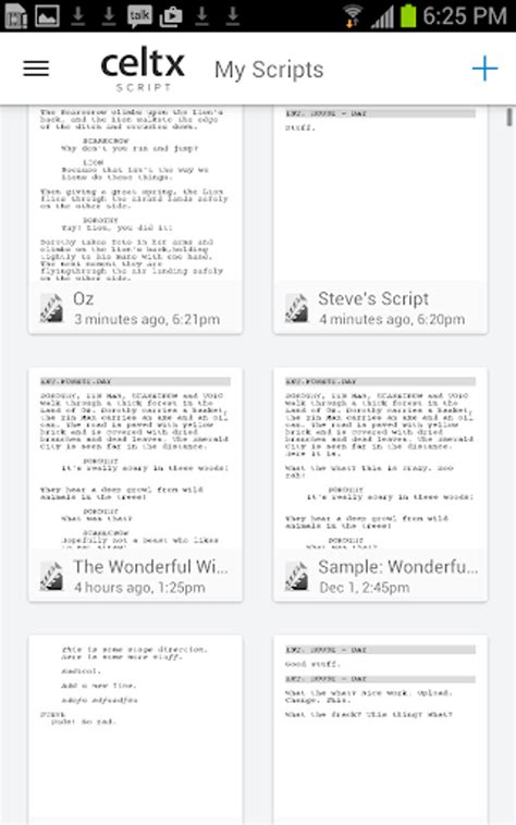Celtx Script Apk สำหรับ Android ดาวน์โหลด