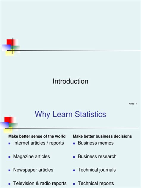 An Introduction To Using Statistics In Business Summarizing Data