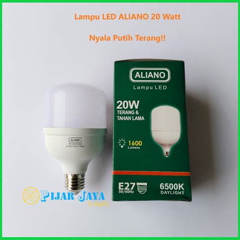 Jual Lampu Led Rumah Aliano 20 Watt Bohlam Led 20w Cahaya Putih Terang