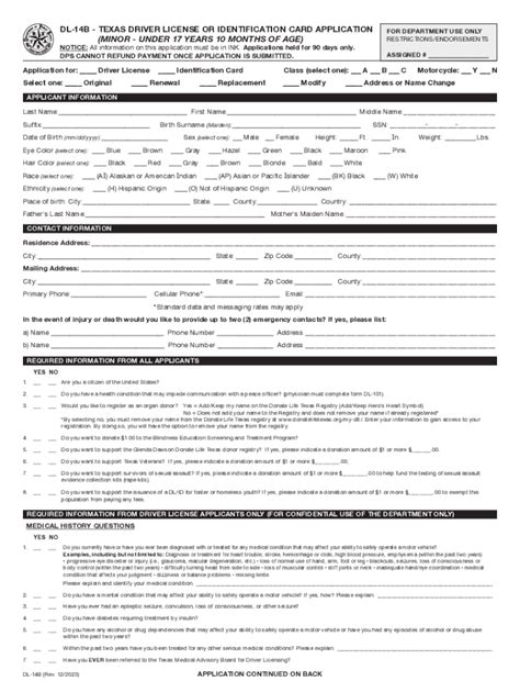 Texas Identification Card Application Fill Out And Sign Online Dochub