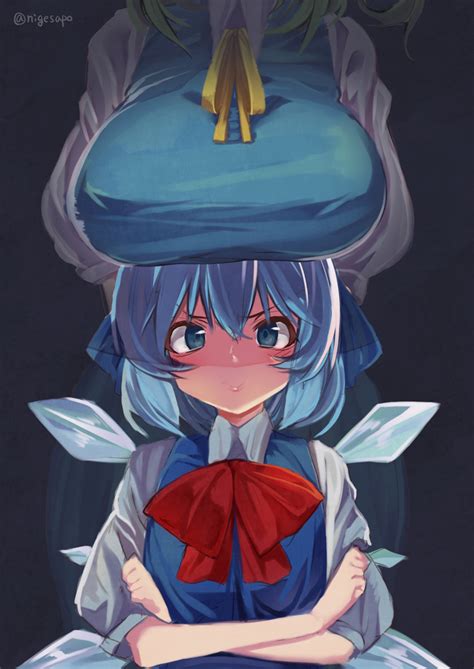チルノ 東方Project 大妖精 どや影チルノちゃん チルノ 大妖精 にげサポのイラスト