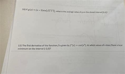 solved 11 the first derivative of the function fis given by
