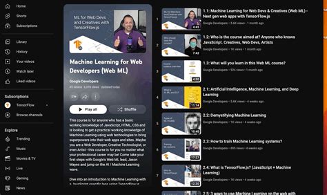 Tensorflow On Twitter Take The Machine Learning For Web Developers