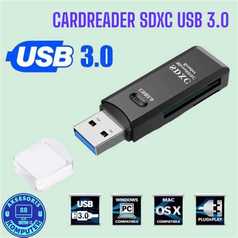 Jual Card Reader Usb 30 Usb 30 Cardreader For Sdxc Sd Mmc Rs Mmc Microsdxc