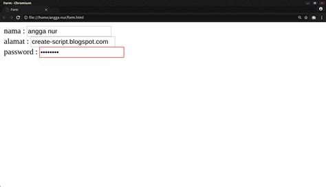 Membuat Form Dengan Html 5 ~ Blc Educations