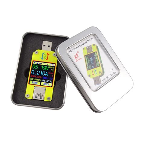 RUIDENG UM34 UM34C For APP USB 3 0 Type C DC Voltmeter Ammeter Voltage Current Meter Tester