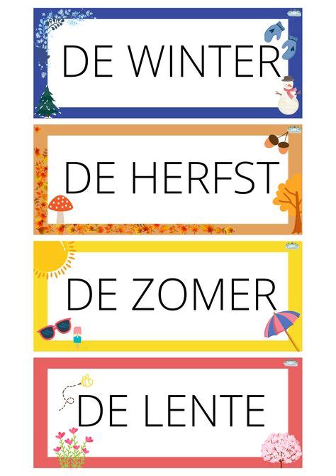Seizoenen Kleuters