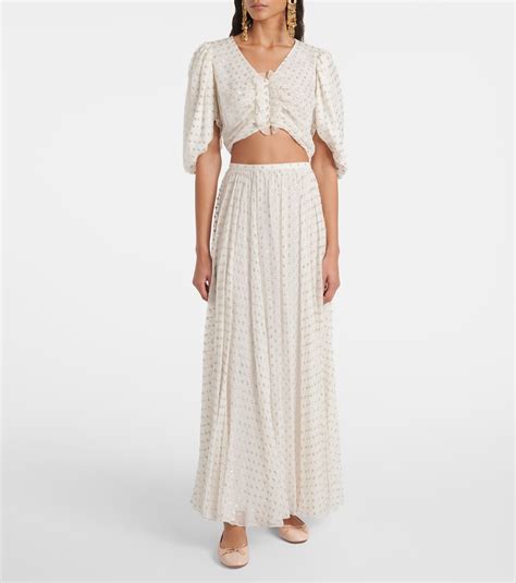 Iris Leather Ballet Flats In Pink Chloe Mytheresa