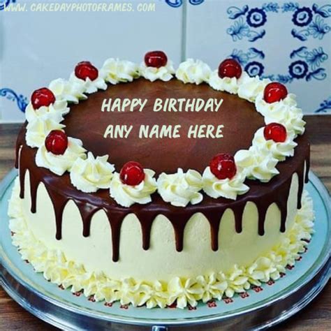 Happy Birthday Cake With Name Editor Free Online Wishes Maker