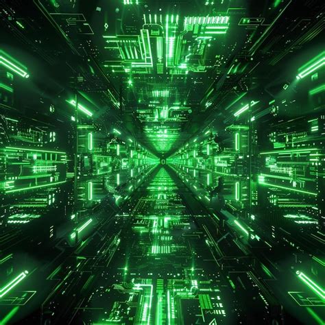 green abstract background premium ai generated image