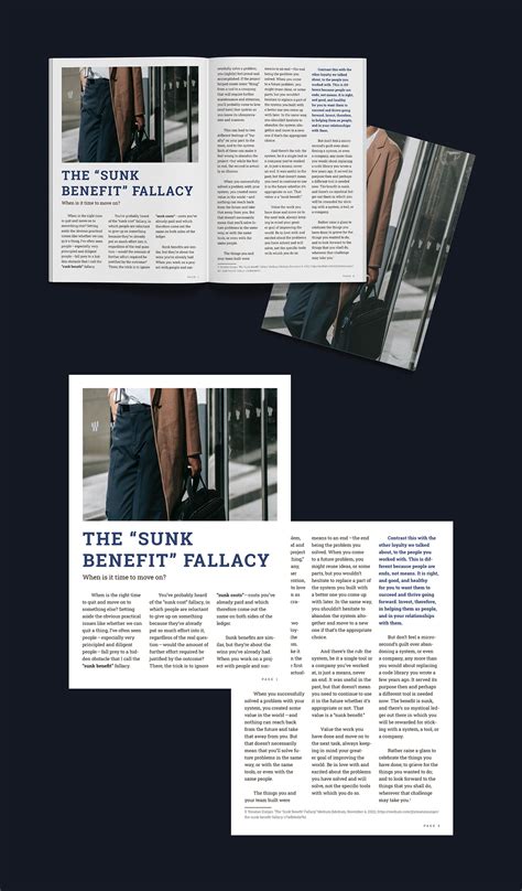 Article Layout Design On Behance