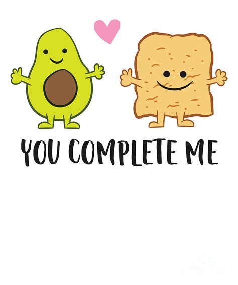 Avocado Toast You Complete Me Love Avocado Toast Tapestry Textile By