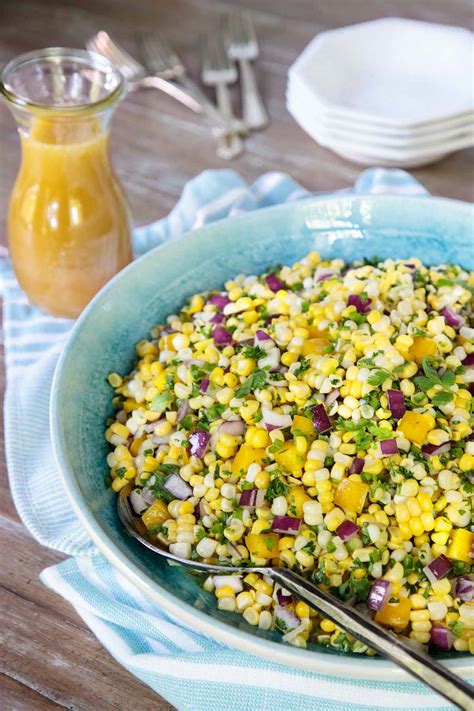 Fresh Corn Salad A Delicious Crowd Pleaser The Café Sucre Farine