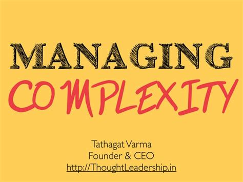 Managing Complexity Pdf