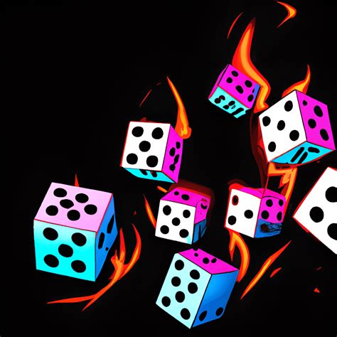 Dice On Fire · Creative Fabrica