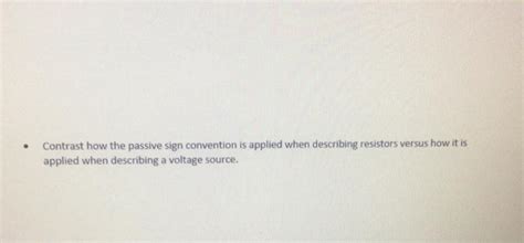 Solved How Does The Voltage Across A Resistor Relate To The Chegg Com