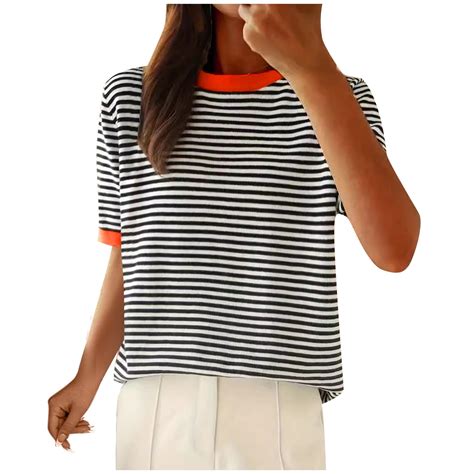 Burnt Orange Graphic Tshirts For Women Summer Fall Short Sleeve