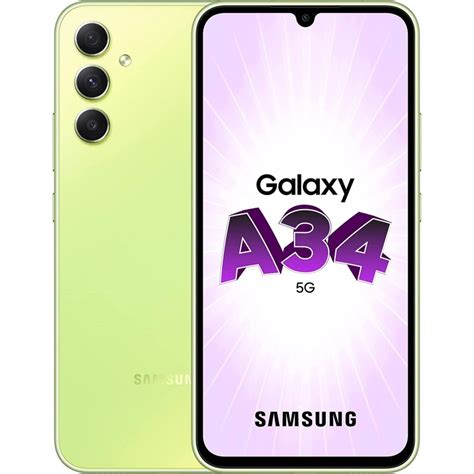 Samsung Galaxy A34 A346 5g 128 Go 6 Go Ram Vert Etranger