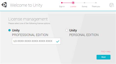 unity manual step by step guide to online activation of unity