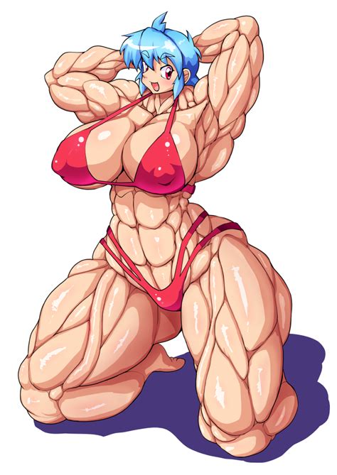 Rule 34 Abs Breasts Erect Nipples Extreme Muscles Female Female
