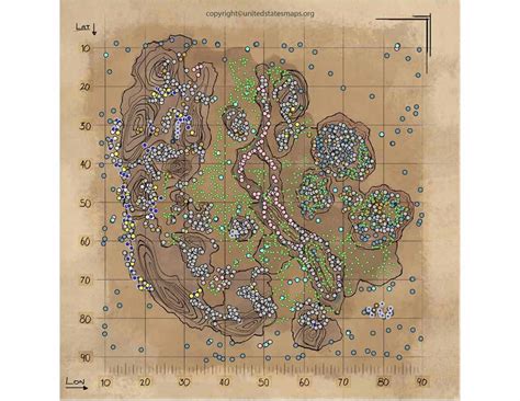 Ark Scorched Earth Map Scorched Earth Ark Map
