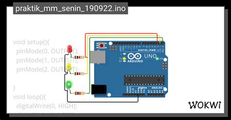 Praktik Mm Senin 190922 Ino Wokwi ESP32 STM32 Arduino Simulator