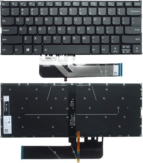 New US Black English Backlit Laptop Keyboard Without Palmrest