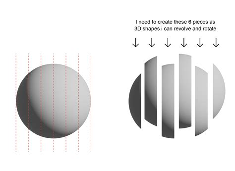 Solved Help Needed Creating 3d Shapes Of A Divided Sphere Adobe